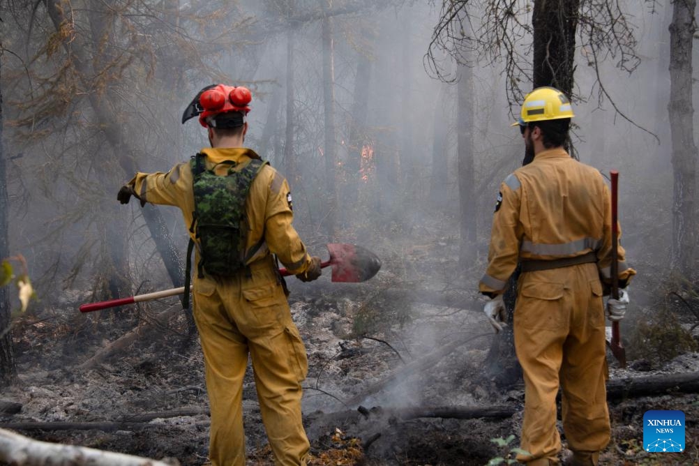 Firefighting operations conducted in Northwest Territories, Canada ...