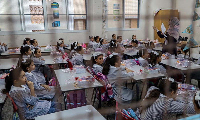 Mideast in Pictures: It's back-to-school day in Gaza! - Global Times