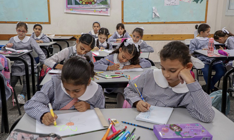Mideast in Pictures: It's back-to-school day in Gaza! - Global Times