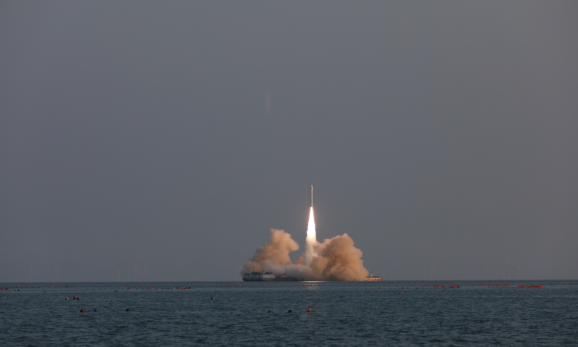 Chinese private rocket maker accomplishes first sea launch, sending ...