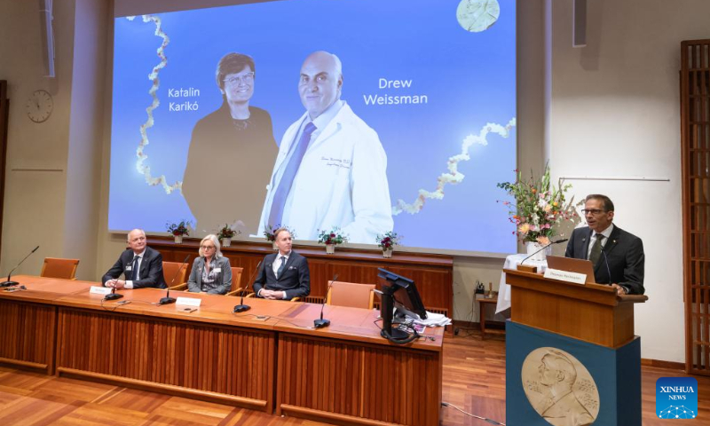 2 scientists share 2023 Nobel Prize in Physiology or Medicine - Global Times