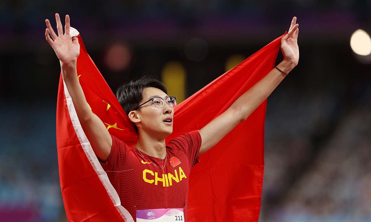 China's Xu Zhuoyi wins bronze medal in the men's 110m hurdles final ...