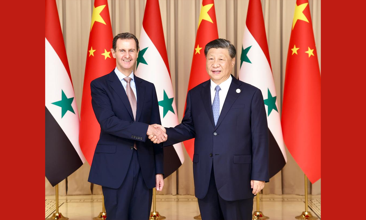 Xi, Assad announce China-Syria strategic partnership - Global Times