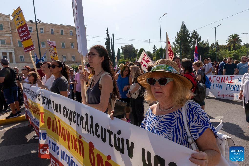 Greek workers strike against planned labor law changes - Global Times