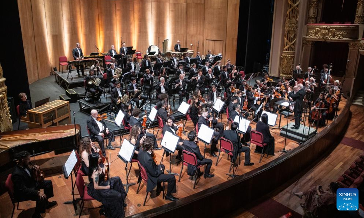 Concertmaster of CNOH Symphony Orchestra performs in Brazil - Global Times