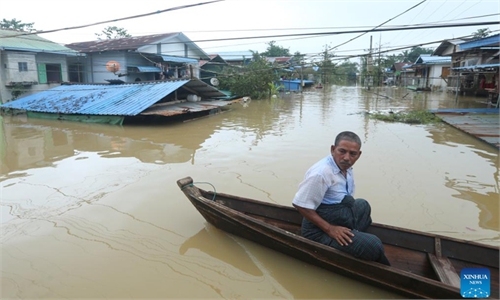 Heavy rainfall displaces thousands in southern Myanmar - Global Times