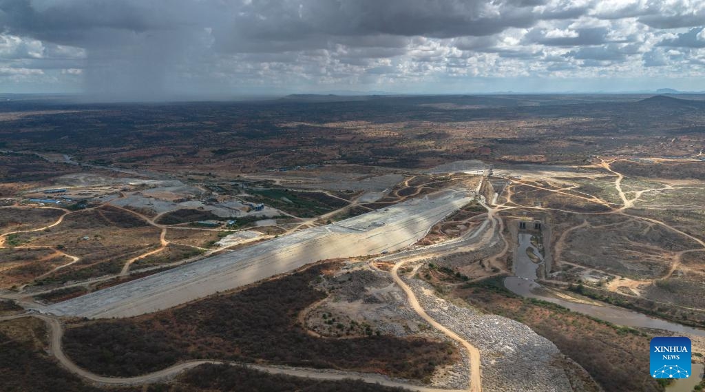 Thwake Dam under construction in Makueni County, Kenya - Global Times
