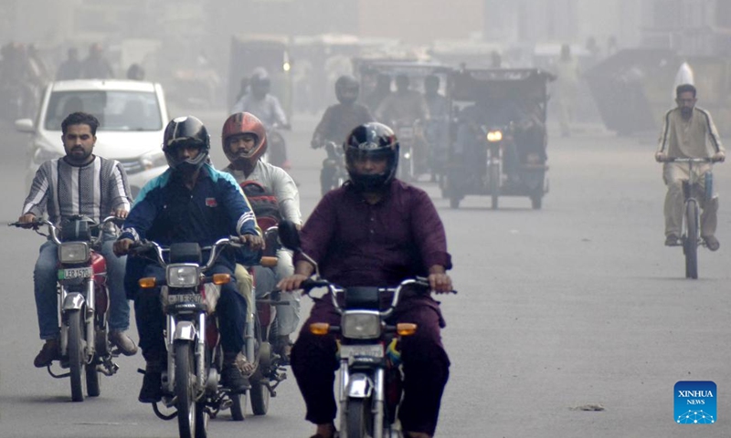 Smog shrouds in Lahore, Pakistan - Global Times