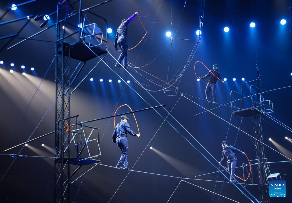 Acrobats from home, abroad perform during 7th China Int'l Circus ...