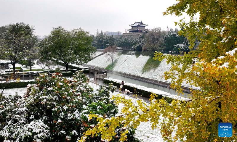 City view of snow-covered Xi'an, NW China - Global Times