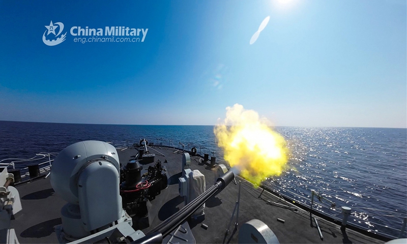 Minesweeper fires in actual combat training - Global Times