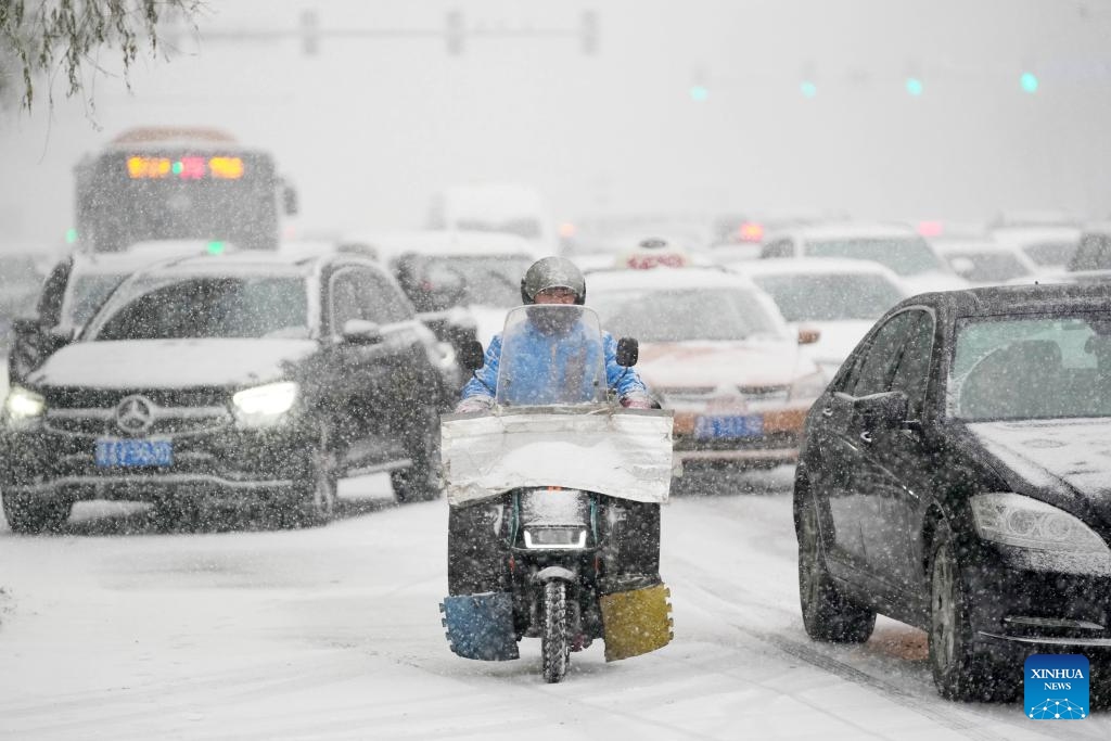 Heavy snow hits Harbin in NE China - Global Times