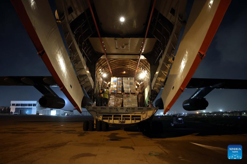 Plane with humanitarian goods prepared for Gaza Strip to arrive at Al ...
