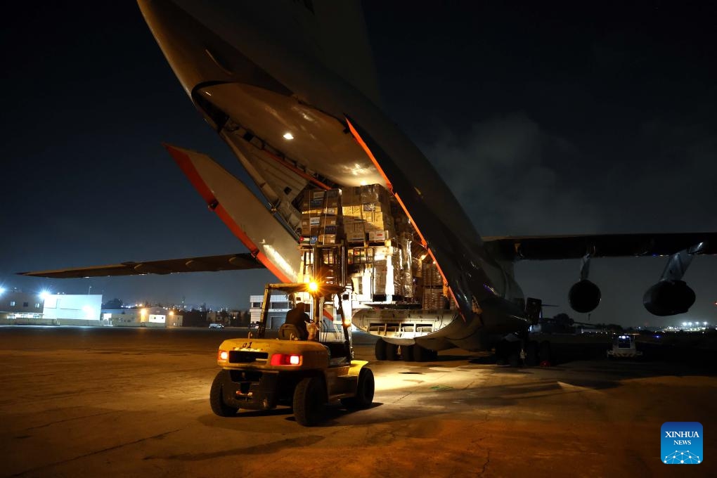 Plane with humanitarian goods prepared for Gaza Strip to arrive at Al ...