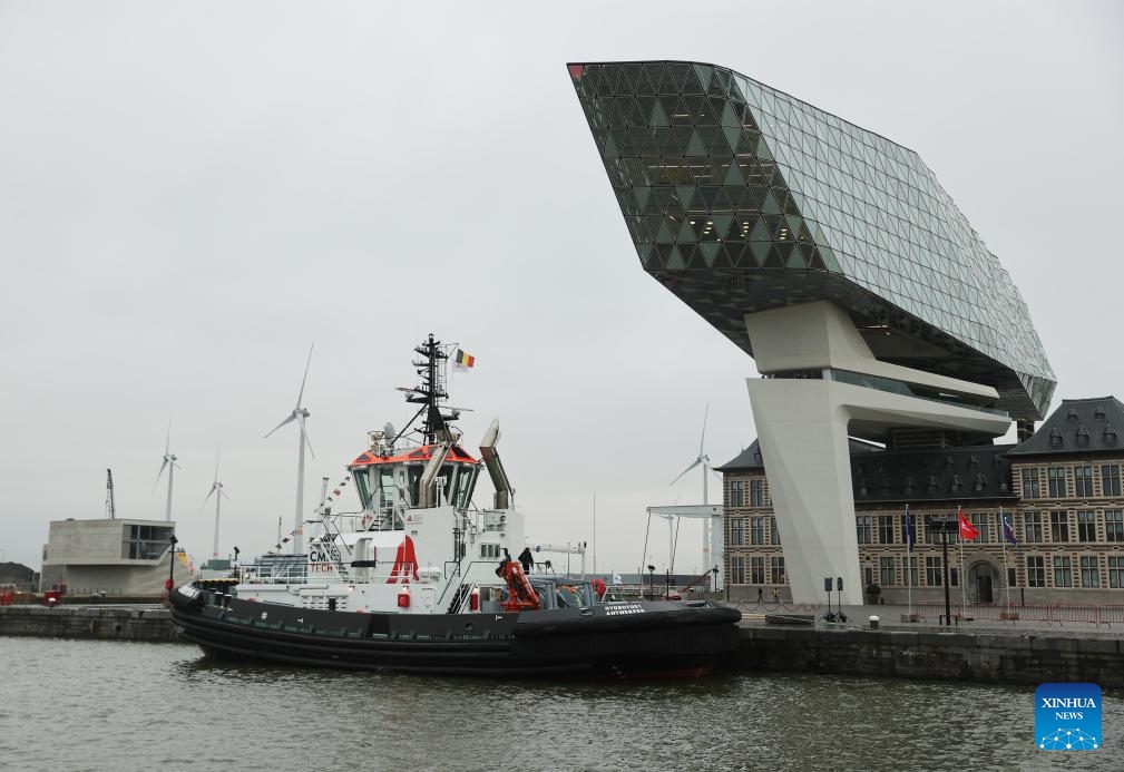 Hydrogen-powered tugboat ready for operation in Belgium - Global Times