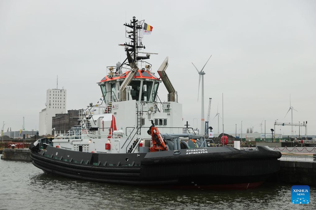 Hydrogen-powered tugboat ready for operation in Belgium - Global Times