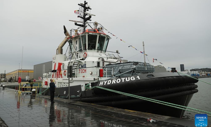 Hydrogen-powered tugboat ready for operation in Belgium - Global Times