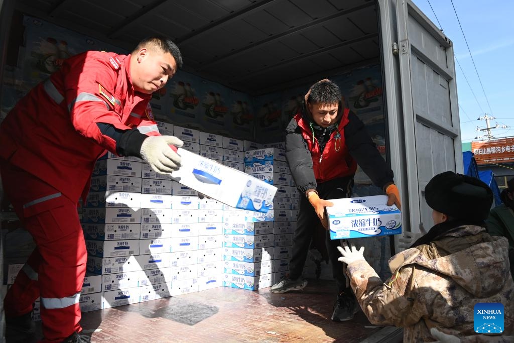 Emergency relief materials allocated to quake-affected people in Gansu ...