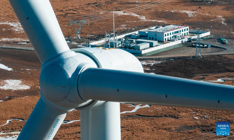 World's largest ultra-high-altitude wind farm in operation in Xizang ...