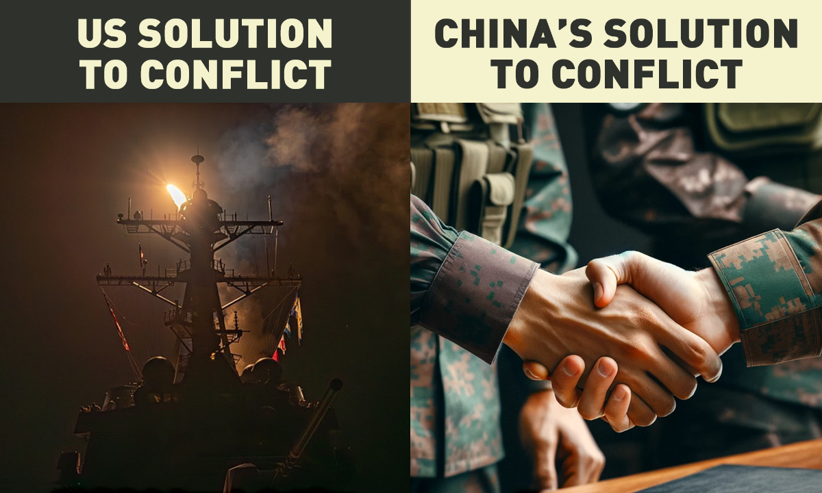 US solution to conflict vs China's solution to conflict - Global Times
