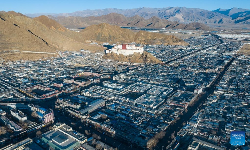 Morning view of Sangzhuzi District in Xizang - Global Times