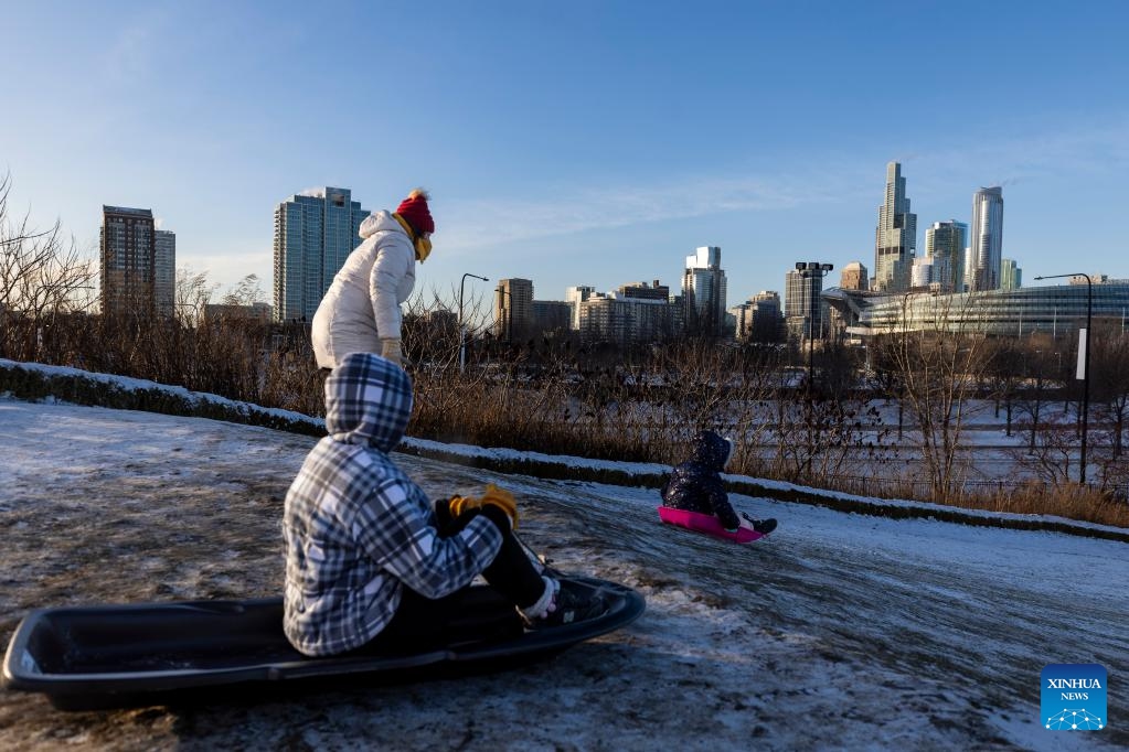 Cold weather hits Chicago, U.S. - Global Times