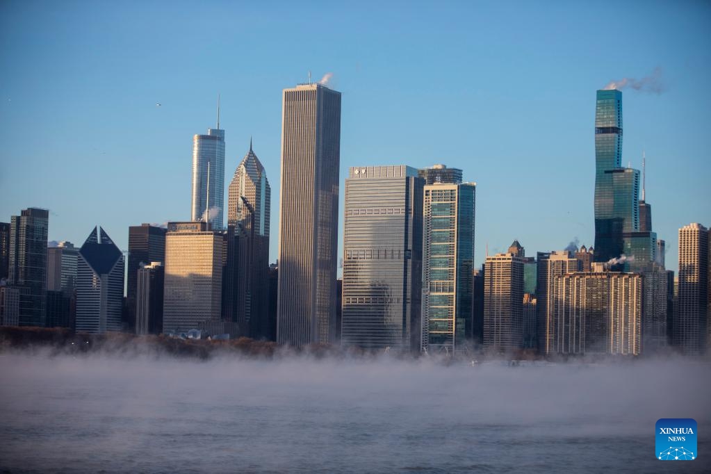 Cold weather hits Chicago, U.S. - Global Times