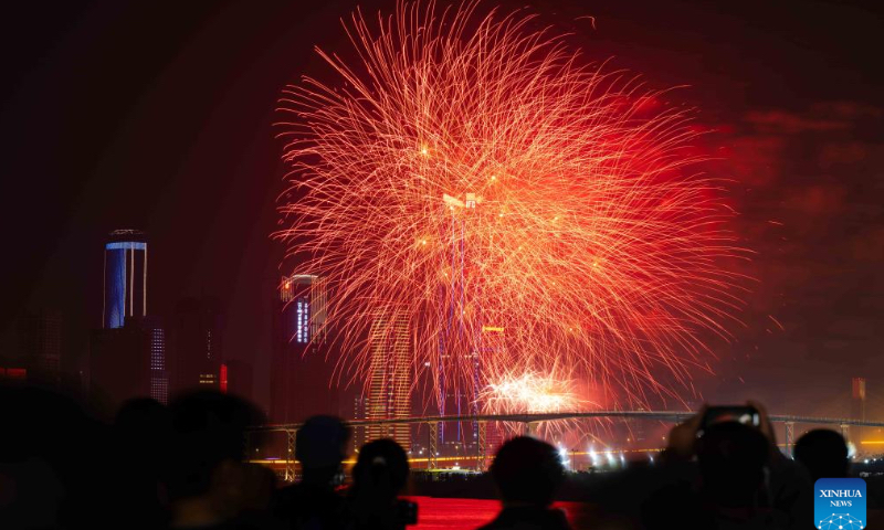 Fireworks in celebration of Spring Festival in Macao - Global Times