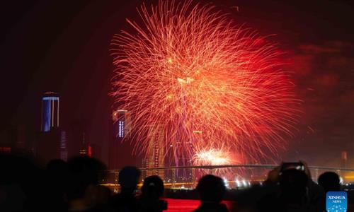 Two men detained for launching fireworks toward ancient wooden building ...