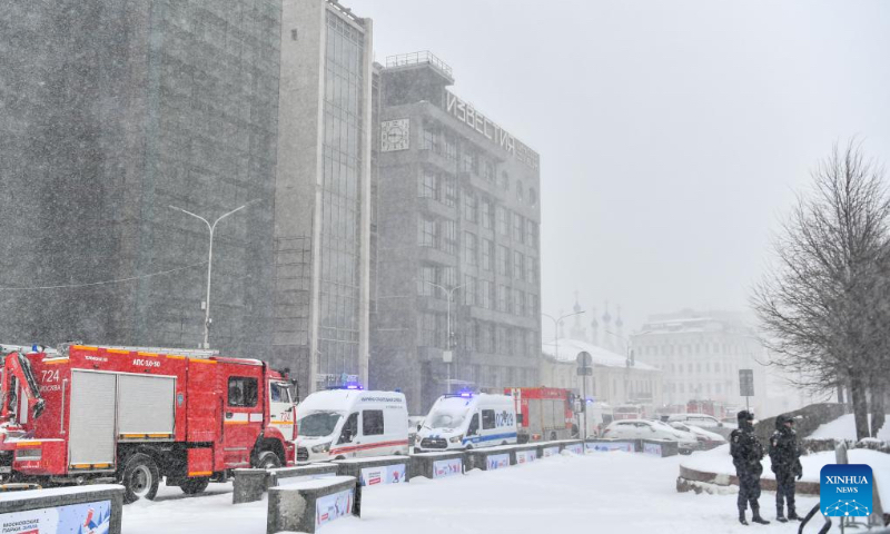 Fire in central Moscow expands to 1,500 square meters - Global Times