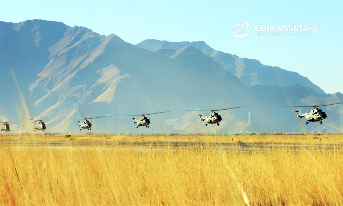 Army aviation brigade organizes flight training - Global Times