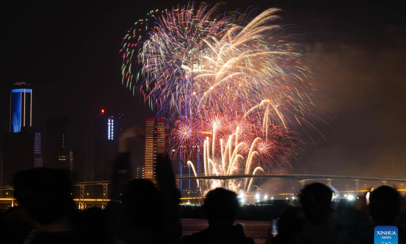 Fireworks in celebration of Spring Festival in Macao - Global Times