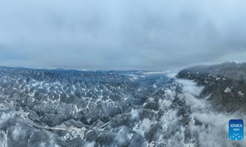 Snow scenery of Wuxi County, SW China - Global Times