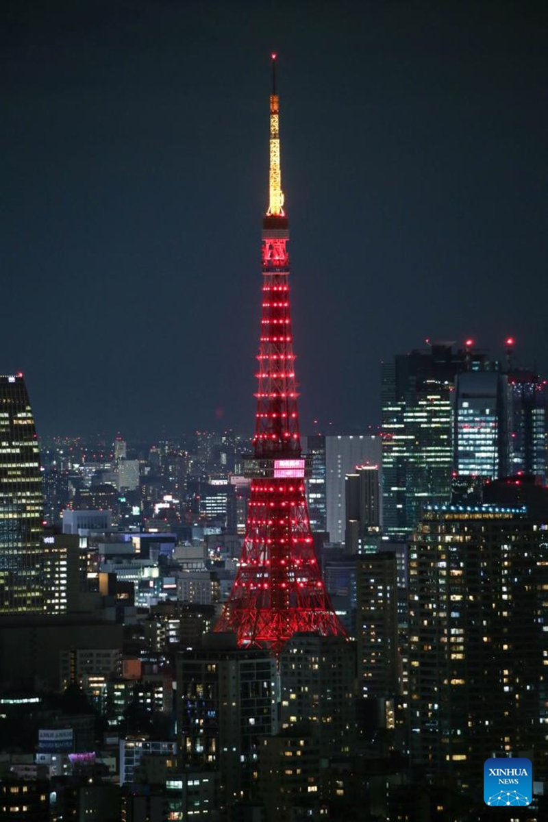 Tokyo Tower lights up in red for Chinese Lunar New Year - Global Times