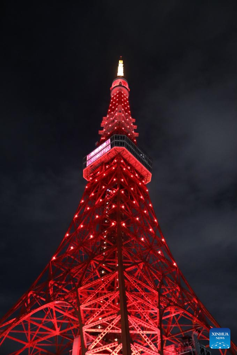 Red Tokyo Tower Creative Venue In Tokyo Lights Up With New LED Screens