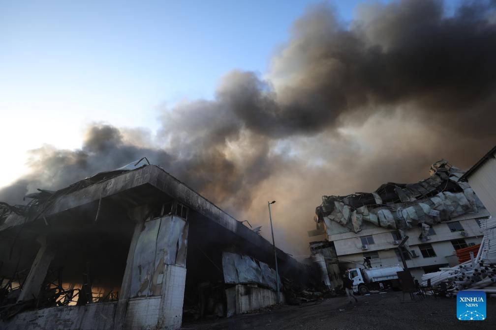 Fire breaks out at plastic factory in West Bank city of Hebron - Global ...
