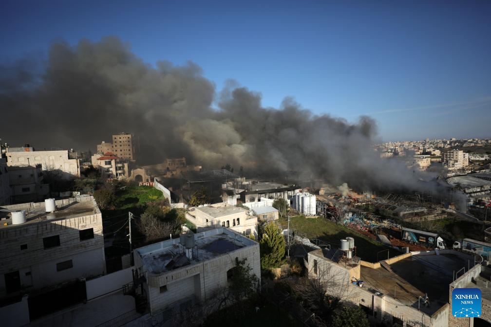 Fire breaks out at plastic factory in West Bank city of Hebron - Global ...