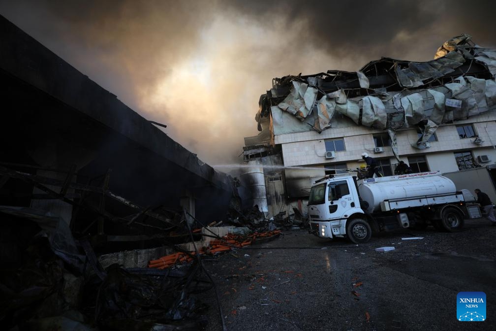 Fire breaks out at plastic factory in West Bank city of Hebron - Global ...