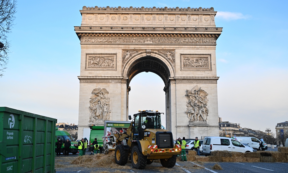 French farmers’ protest - Global Times