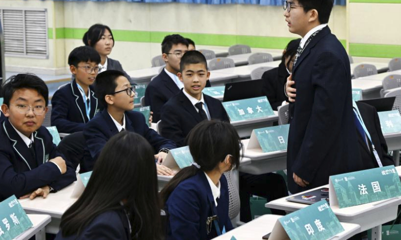 Middle school students participate in Model UN conference in Qingdao ...