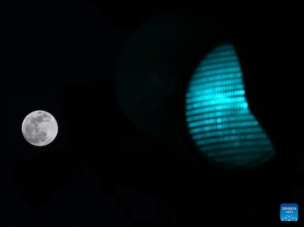Full moon seen in Rome, Italy - Global Times