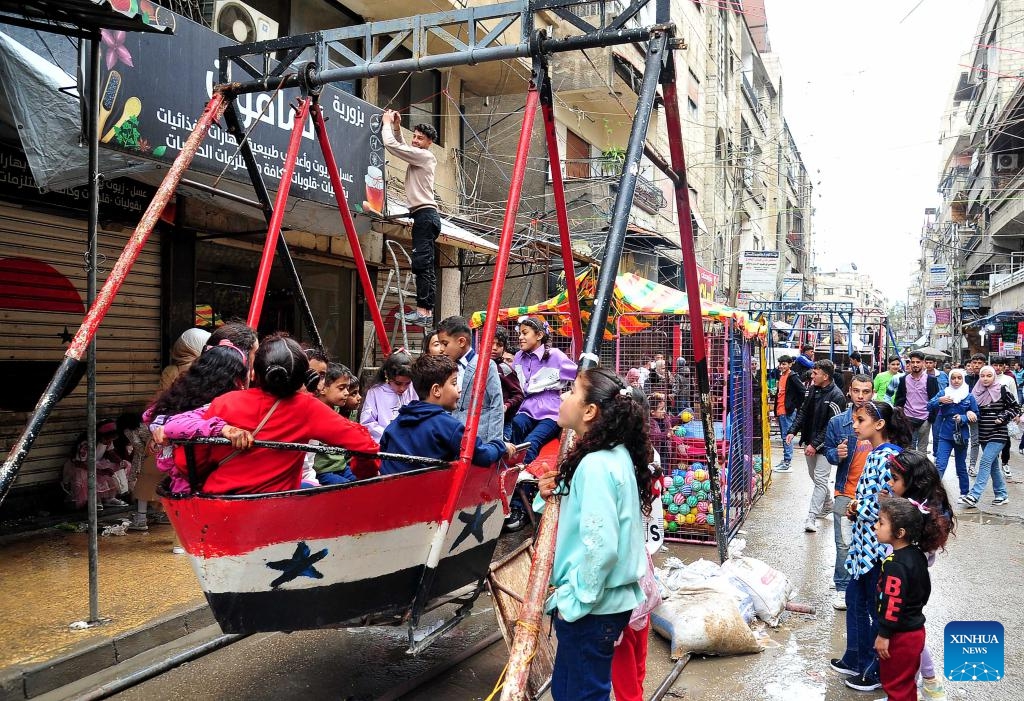 Children enjoy leisure time during Eid al-Fitr holiday in Syria ...
