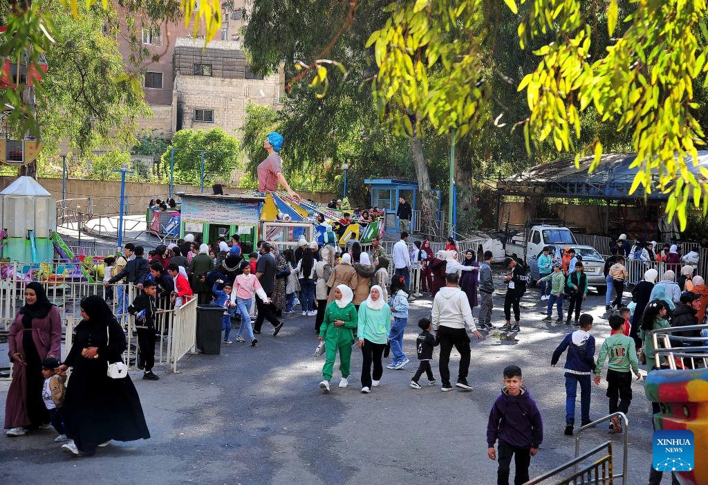 Children enjoy leisure time during Eid al-Fitr holiday in Syria ...