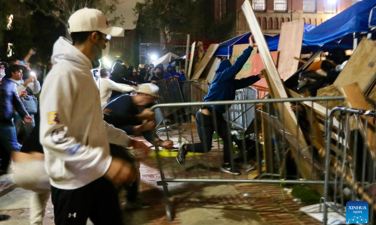 UCLA cancels all classes after overnight violence on campus - Global Times