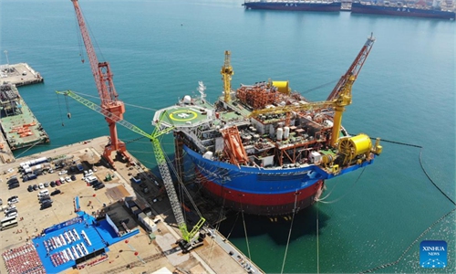 Asia's first cylindrical FPSO facility completed in E China - Global Times