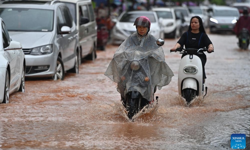 Heavy rain hits Nanning, China's Guangxi - Global Times