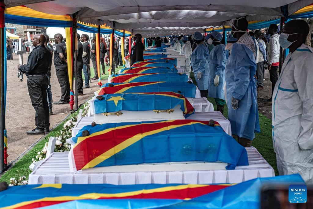DR Congo holds funeral for victims of deadly bombings at IDP sites ...