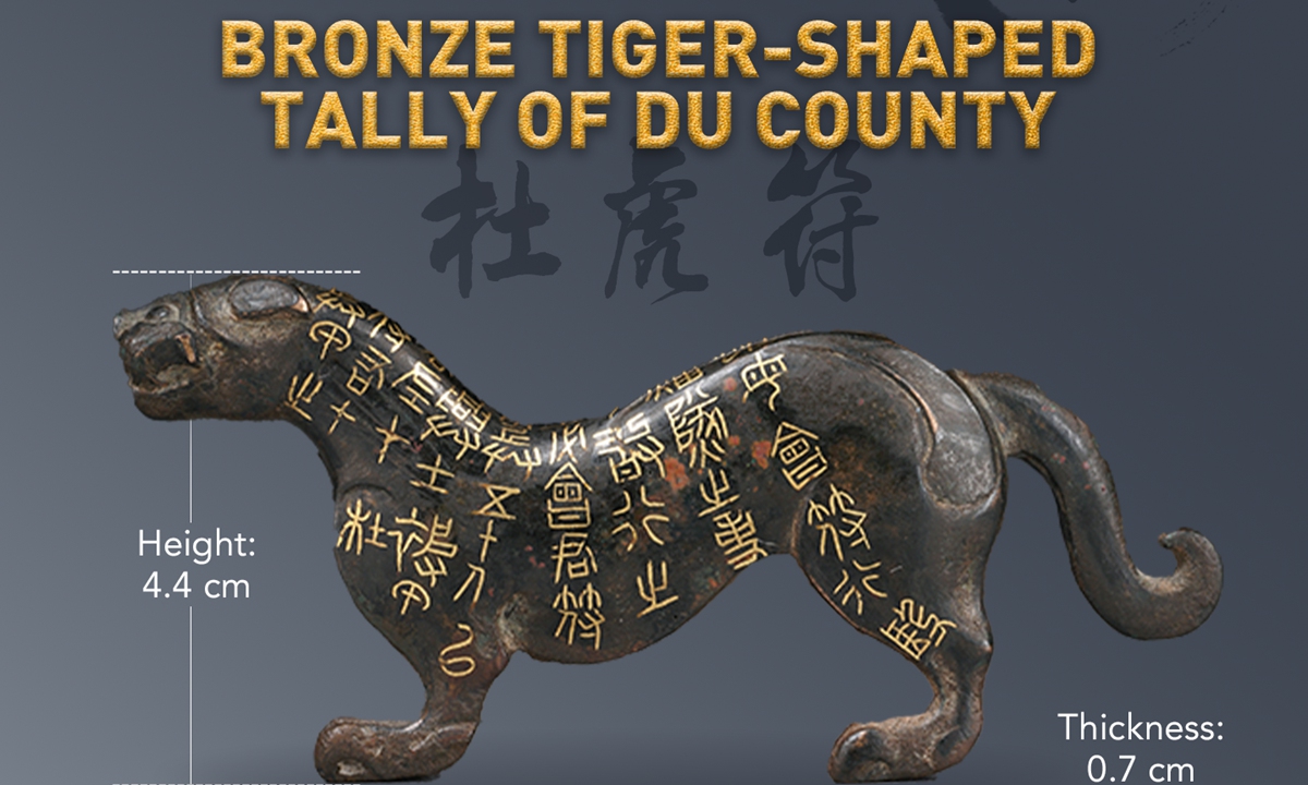 Treasure Trove Tales: Bronze Tiger-shaped Tally of Du County - Global Times