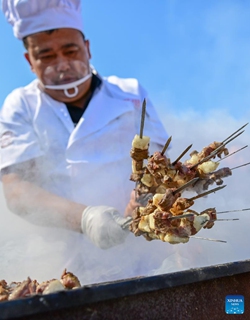 Lamb cooking contest held in Yumin County, China's Xinjiang - Global Times