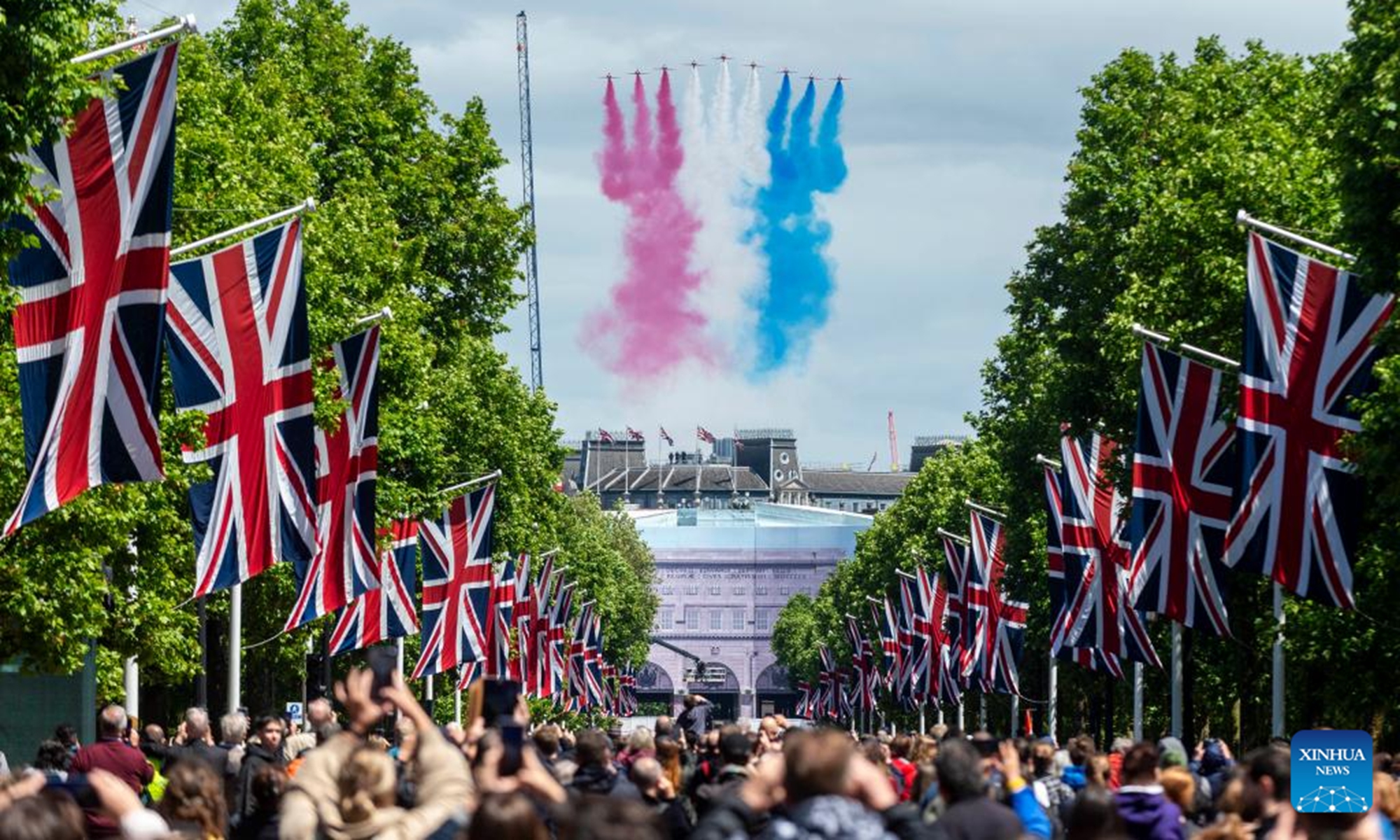 Trooping the Colour Parade held to honour King Charles on his birthday ...